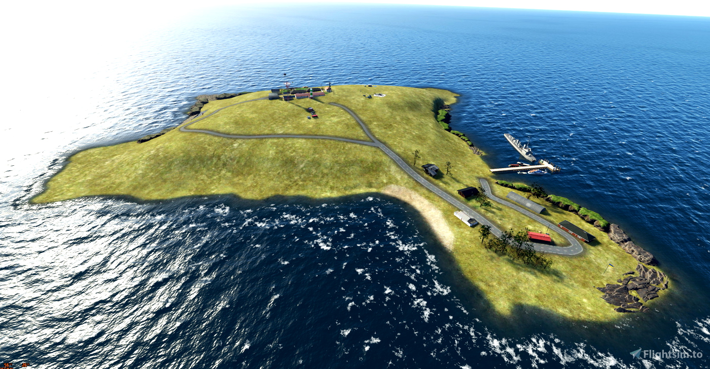 Zmiiniy Island with Helipad UK05 + "Boyko Towers" UK06 oil rigs with ...