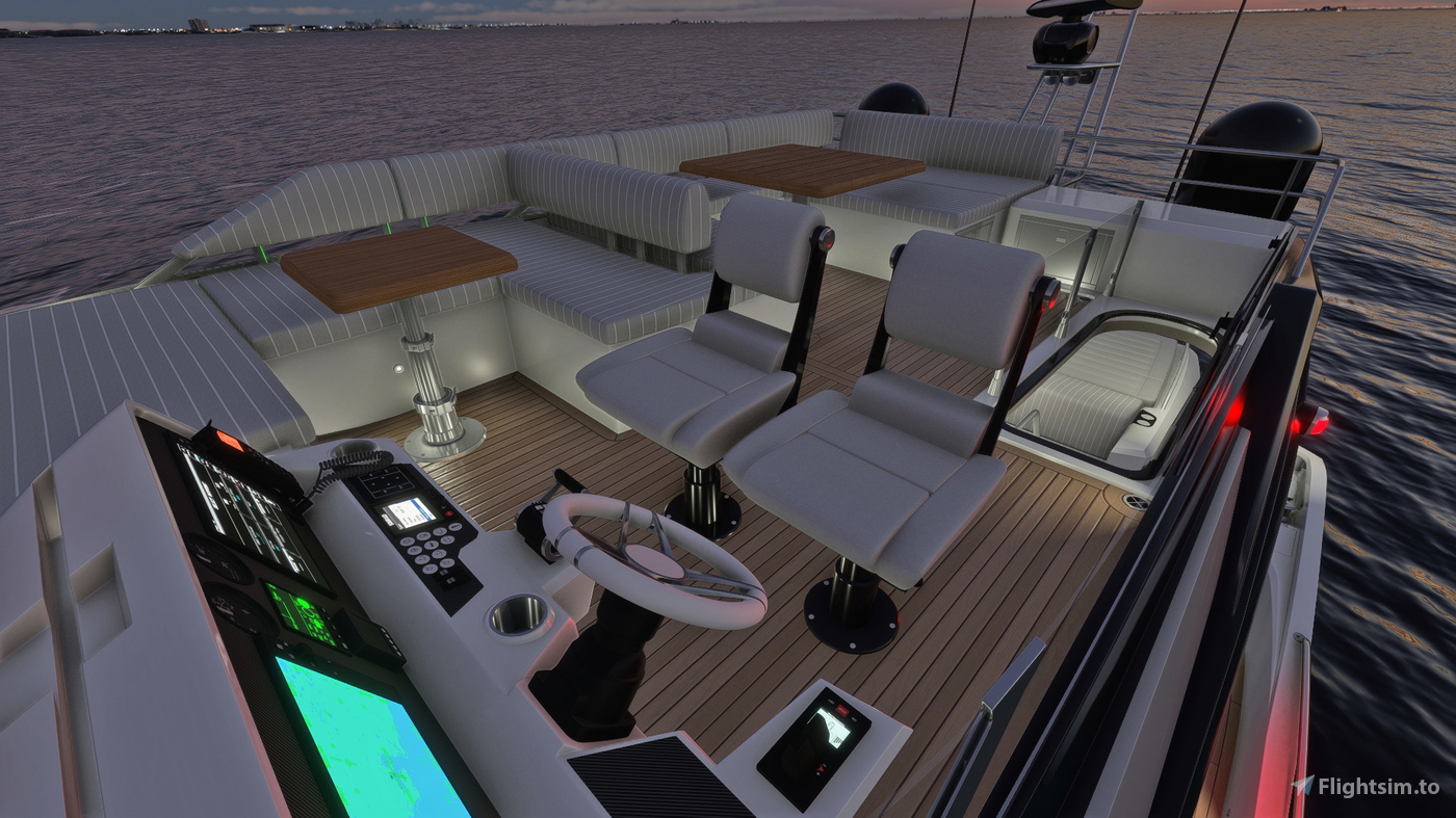 Marine RM - 74ft Sport Yacht for Microsoft Flight Simulator | MSFS