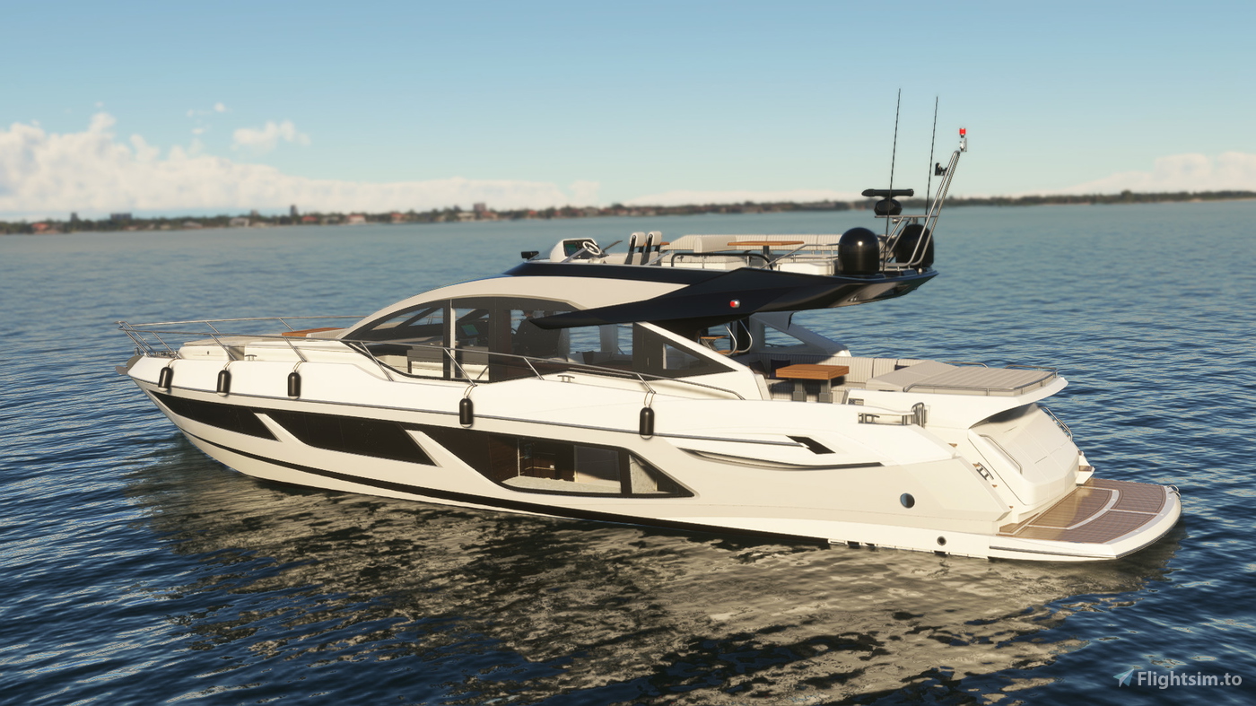 Marine RM - 74ft Sport Yacht for Microsoft Flight Simulator | MSFS