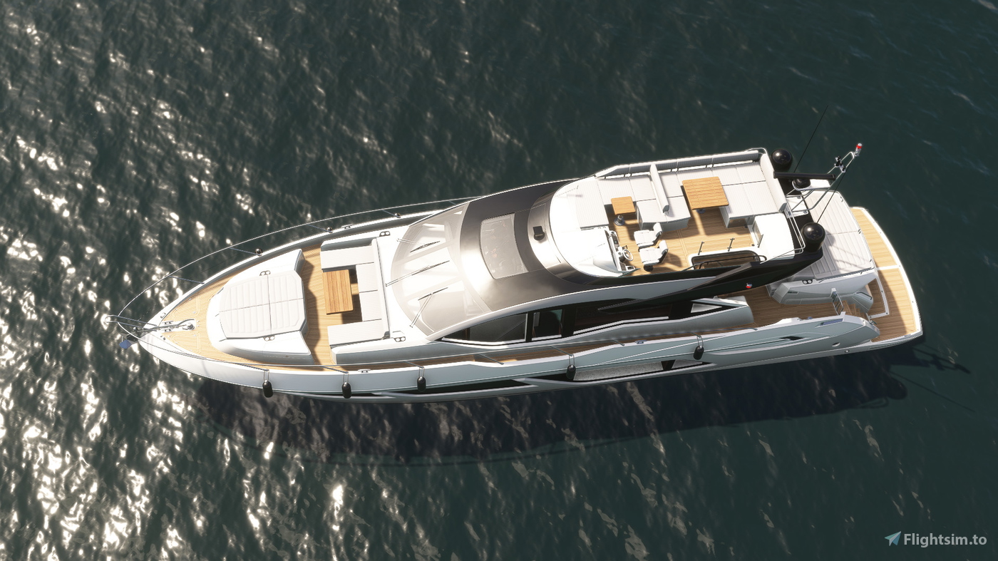 Marine RM - 74ft Sport Yacht for Microsoft Flight Simulator | MSFS