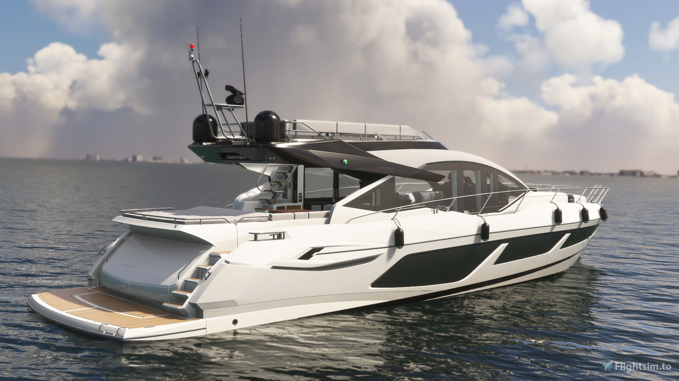 Marine RM - 74ft Sport Yacht for Microsoft Flight Simulator | MSFS