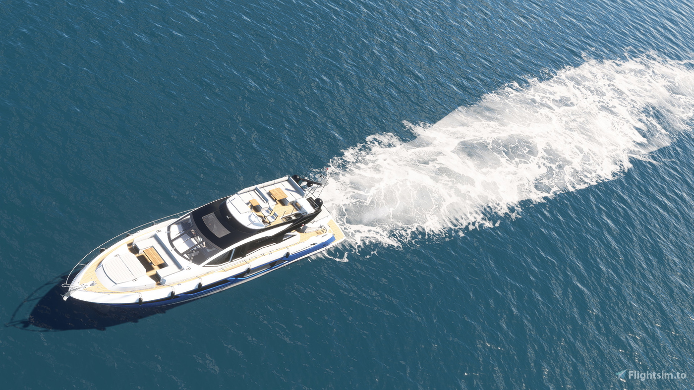 Marine RM - 74ft Sport Yacht for Microsoft Flight Simulator | MSFS