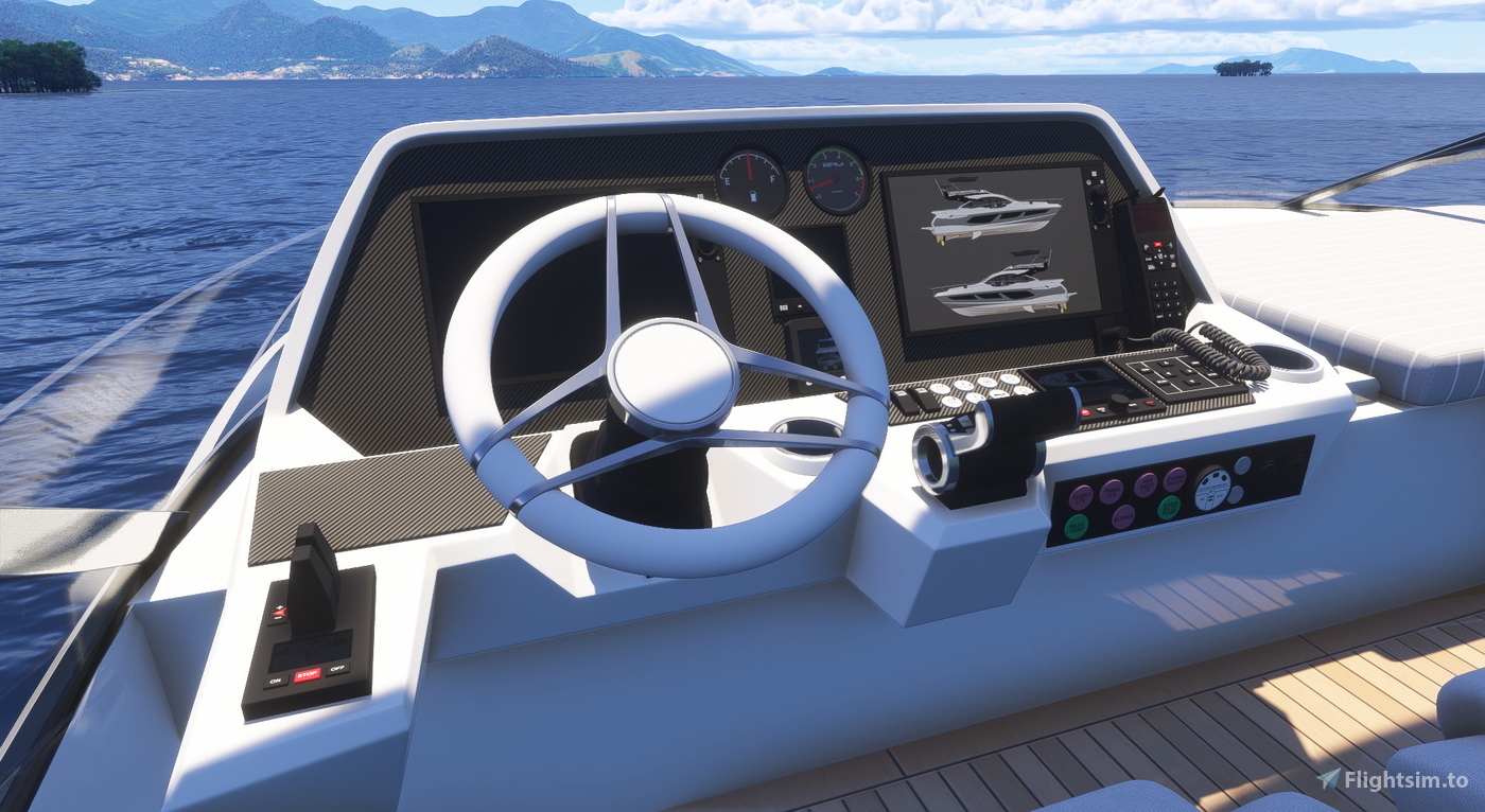 Marine RM - 74ft Sport Yacht for Microsoft Flight Simulator | MSFS