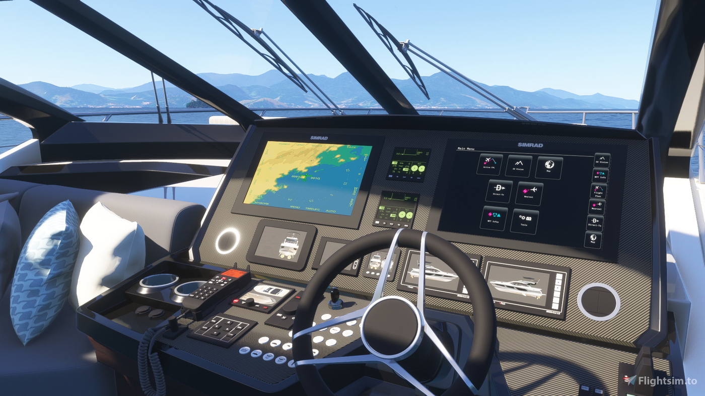 Marine RM - 74ft Sport Yacht for Microsoft Flight Simulator | MSFS