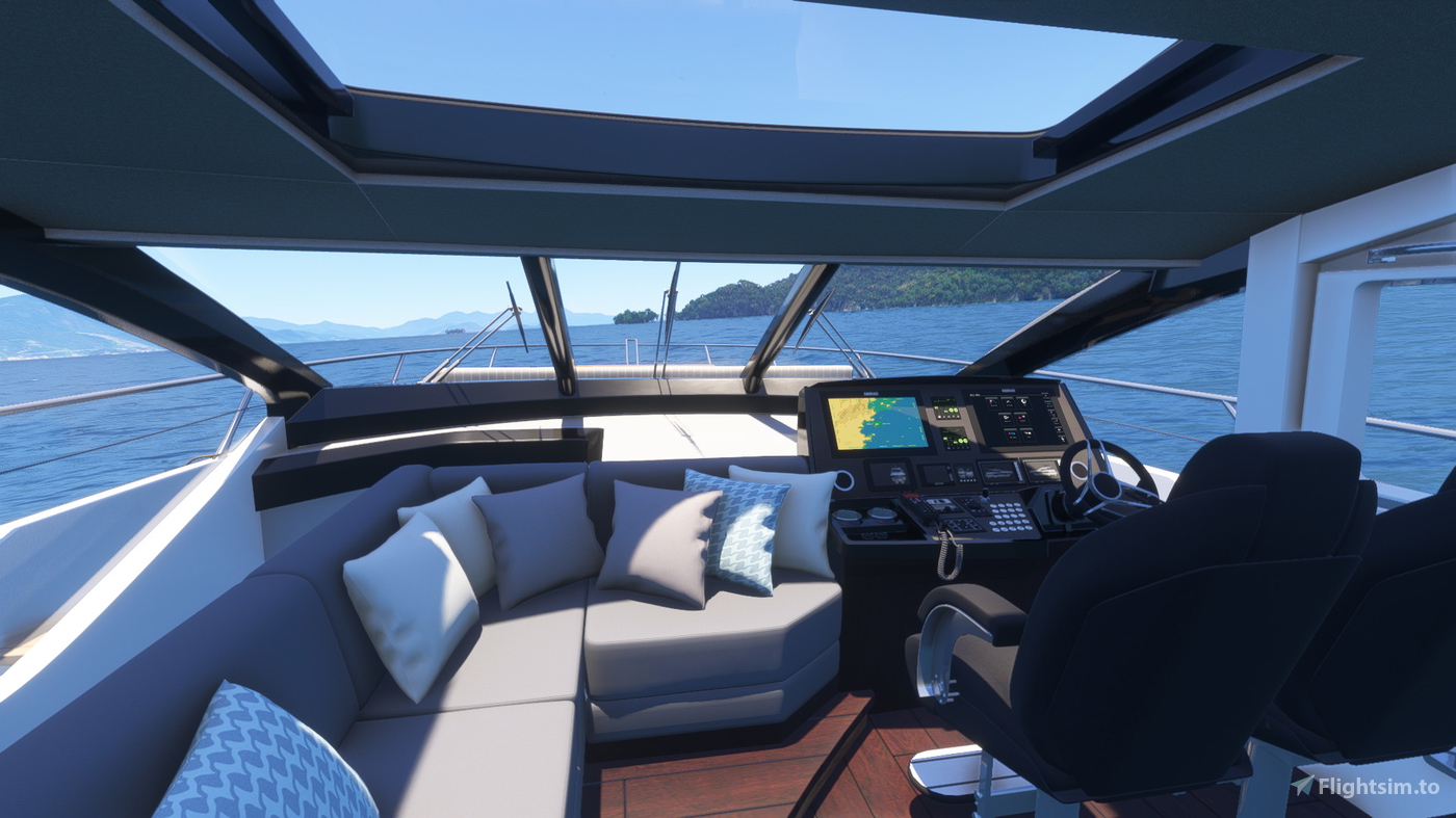 Marine RM - 74ft Sport Yacht for Microsoft Flight Simulator | MSFS