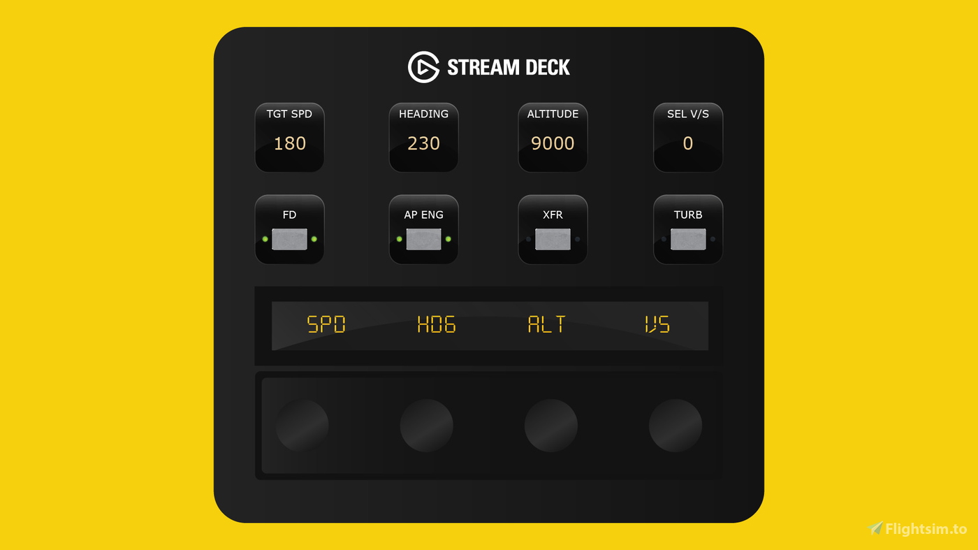 Flight Panels - ATR 72-600 Stream Deck + Autopilot Panel for Microsoft ...
