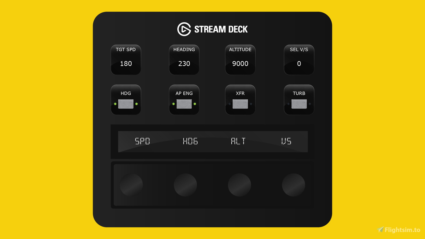 Flight Panels - CRJ 550-1000 Stream Deck + Autopilot Panel for ...