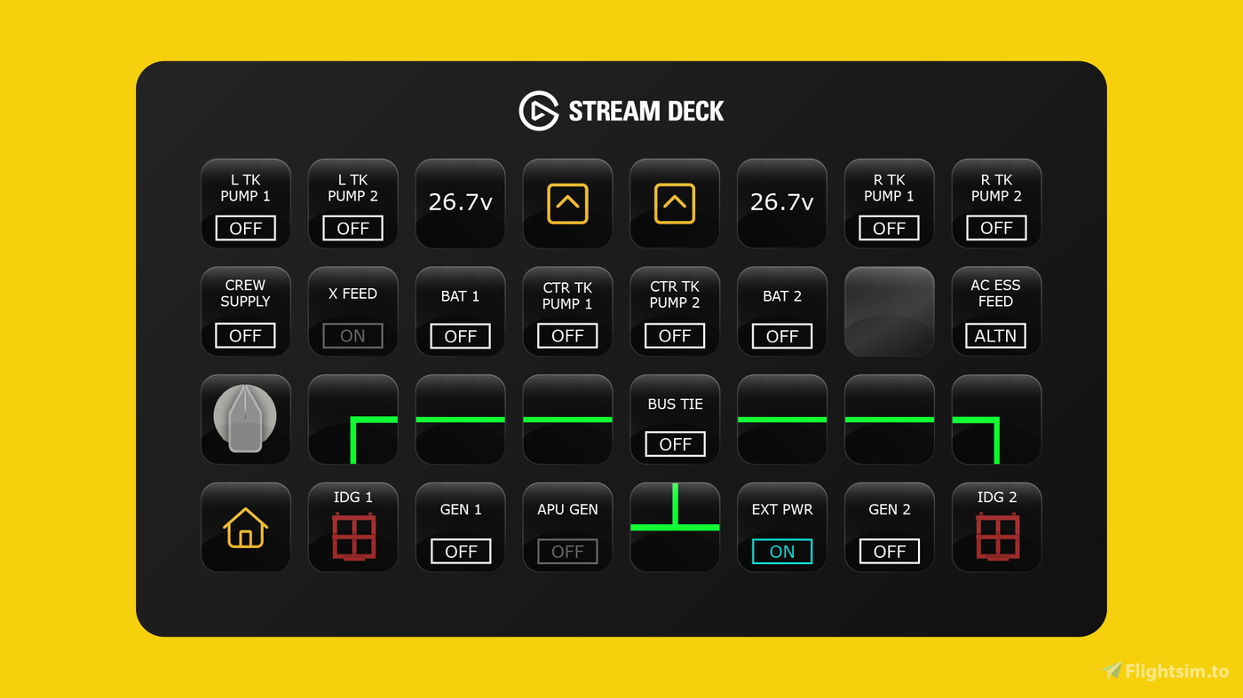 Flight Panels - Stream Deck Series: Fenix A320 for Microsoft Flight Simulator | MSFS