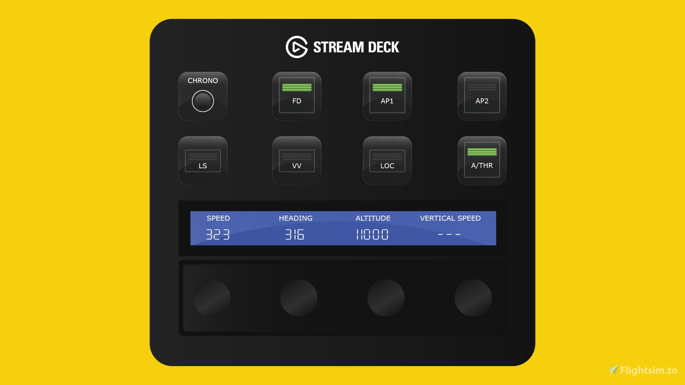 Flight Panels - FlyByWire A380X Stream Deck + Autopilot Panel for ...