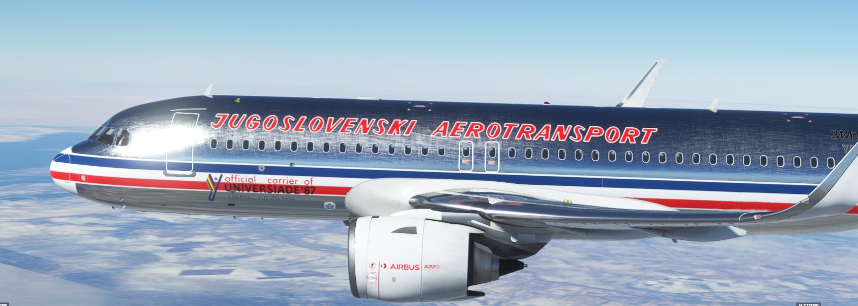 JAT retro liveries 1980 (DC-9) & 1985 (B-737) - pack | fbw a32nx 8K for ...