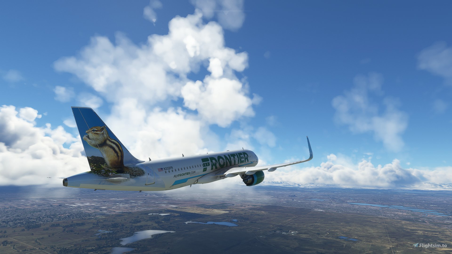 A32NX Frontier Airlines(Hazel The Chipmunk)[N332FR]8K for Microsoft ...