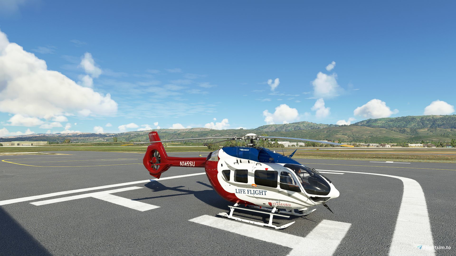HPG Airbus H145 Stanford Life Flight N145SU (Real, 8K, 2 variants) for ...