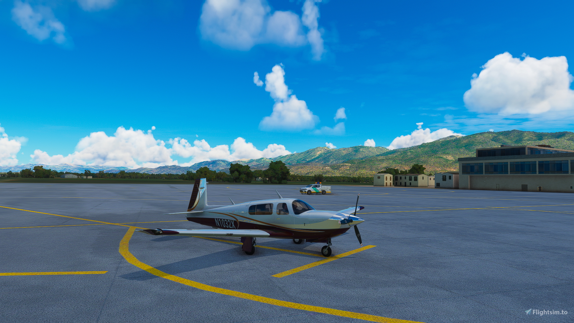 White Gold and Maroon Livery for Carenado Mooney for Microsoft Flight ...