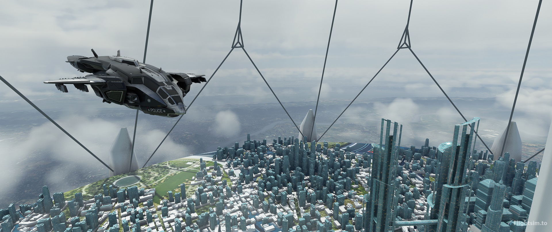 Alita 2 ⚔️ Sky City for Microsoft Flight Simulator | MSFS