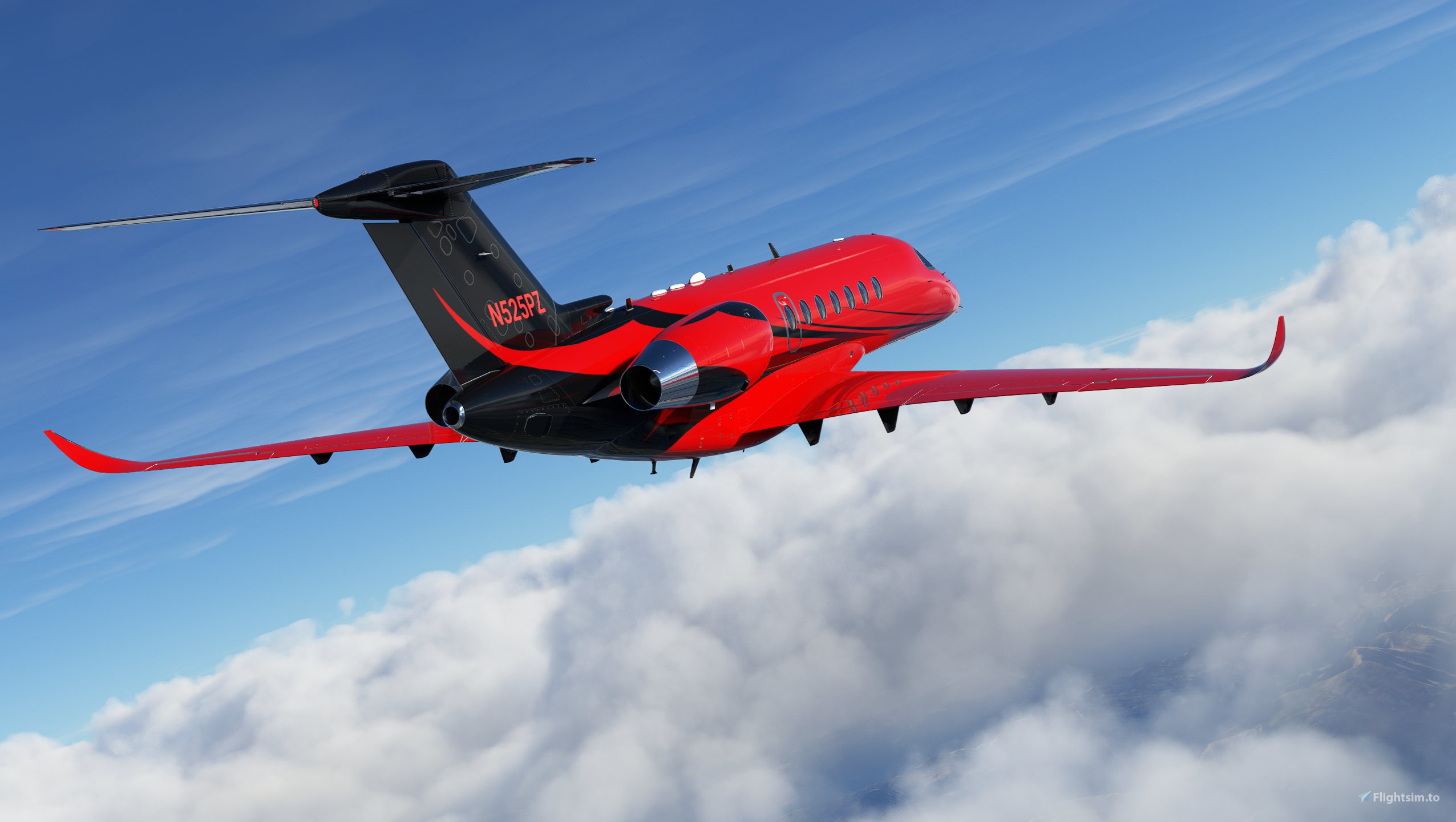 Asobo Citation Longitude G-LCDH "Lewis Hamilton" Livery [8K] pour ...