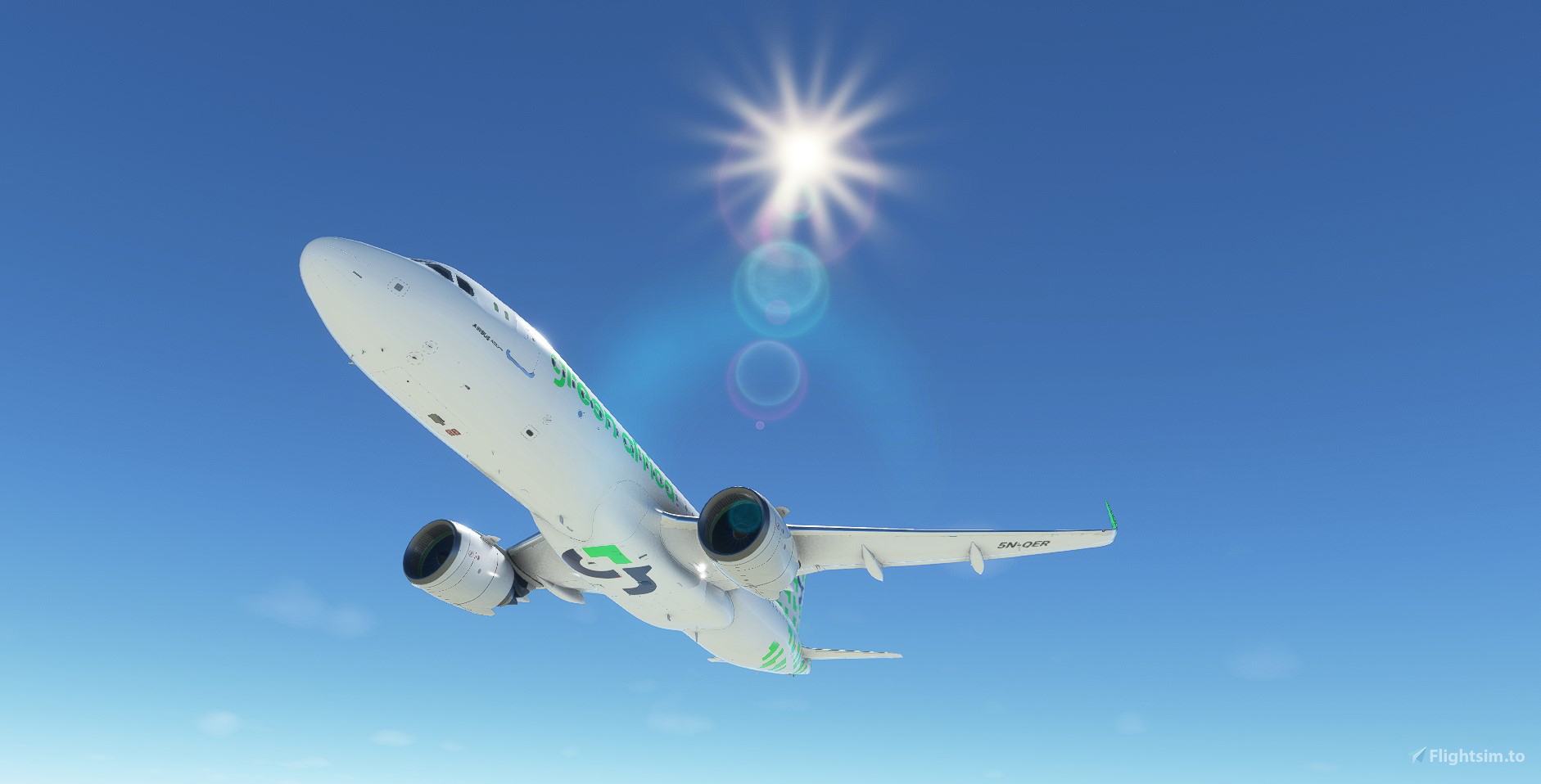 A320 Green Africa (an a220 livery turned into an a320 NEO one) 4k for ...