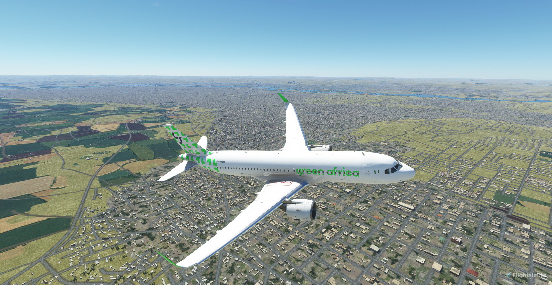 A320 Green Africa (an a220 livery turned into an a320 NEO one) 4k for ...
