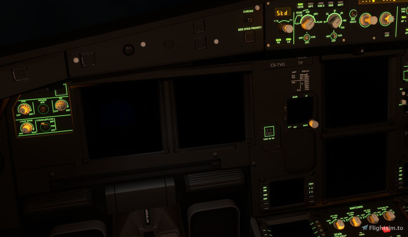 A320NX FBW (Black Cockpit / Green Lighting) for Microsoft Flight ...