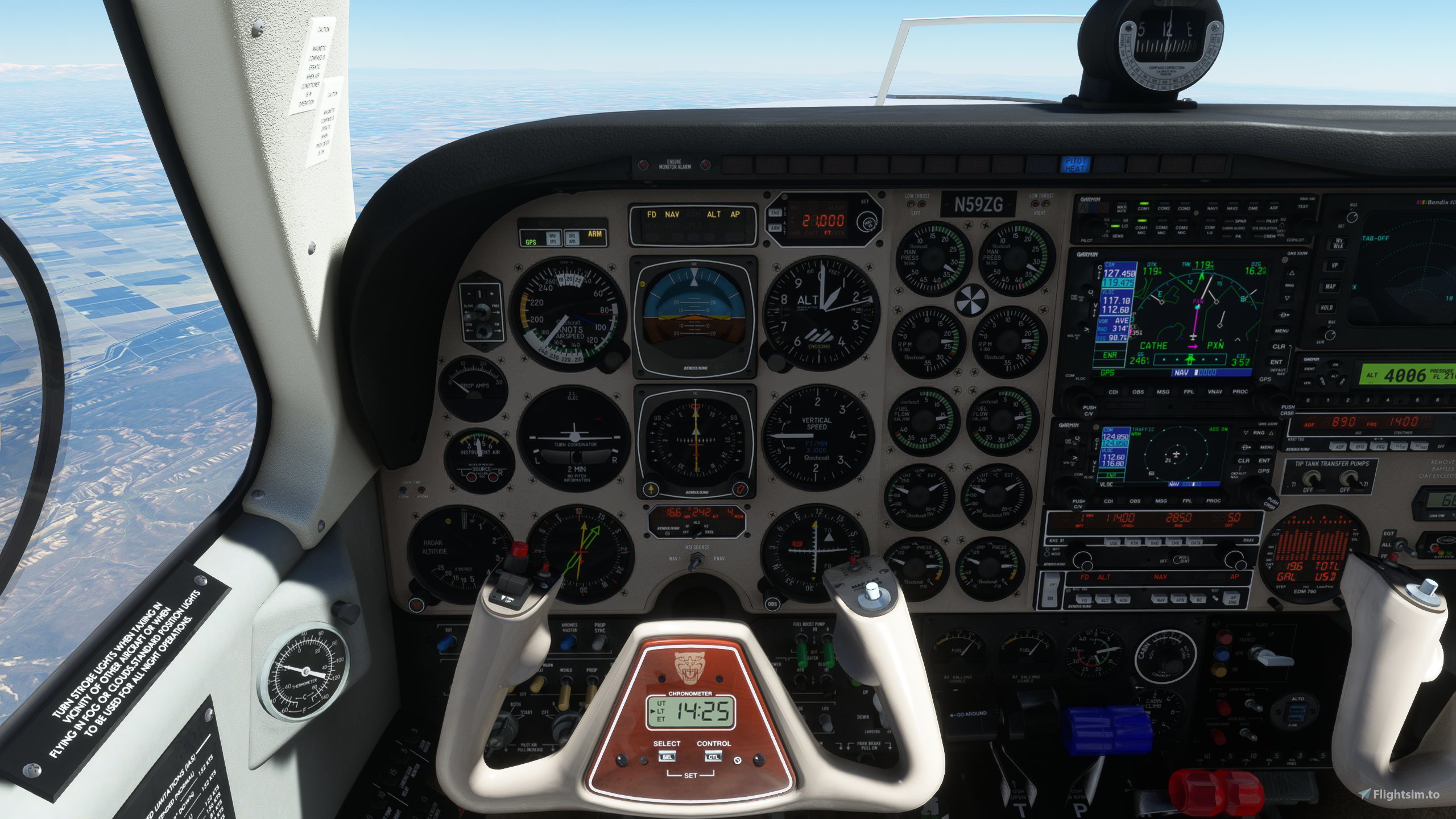 Black Square B58 Baron -Enhanced Cockpit for Microsoft Flight Simulator ...