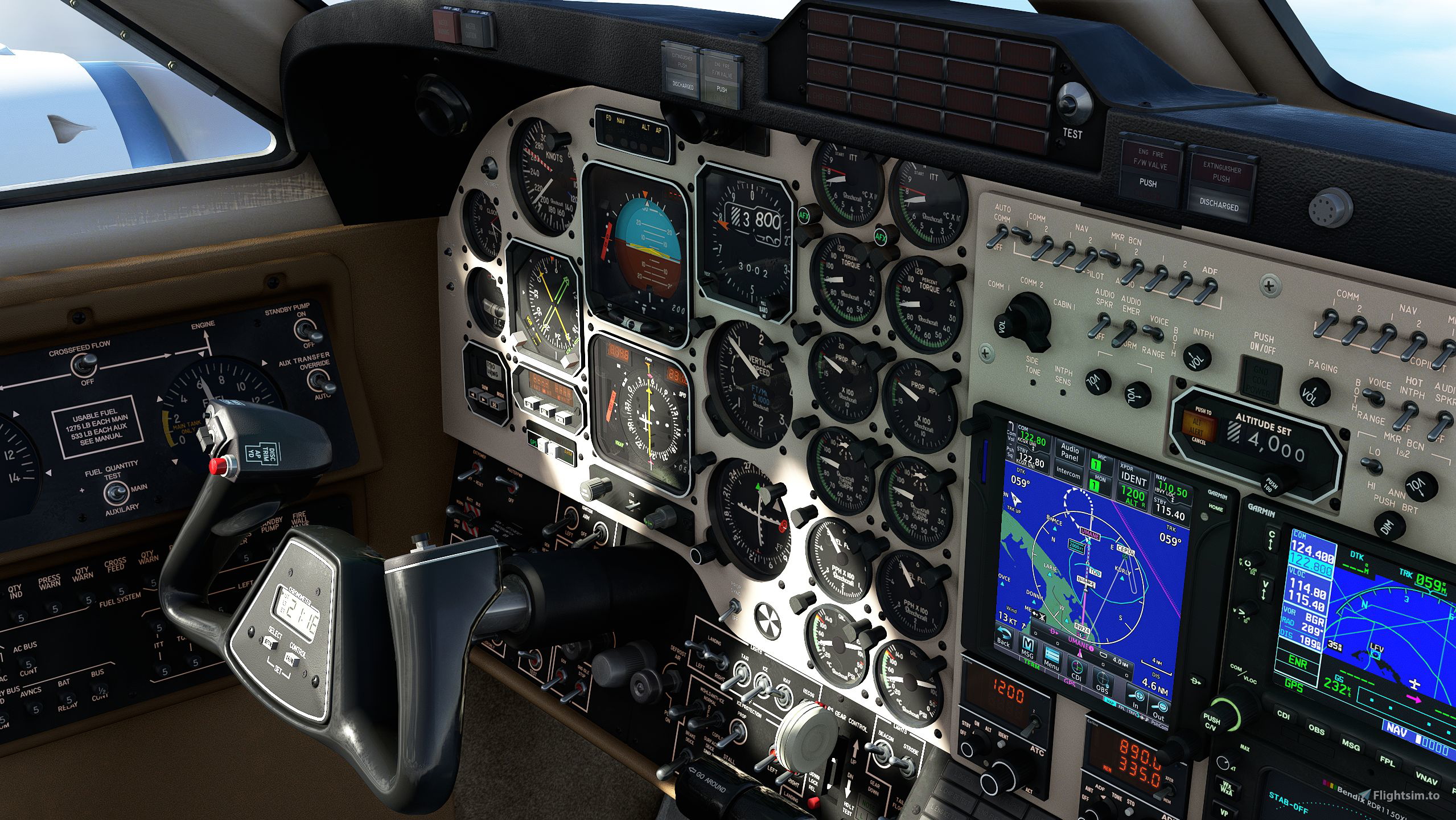 Black Square Beech King Air -Enhanced Cockpit for Microsoft Flight ...