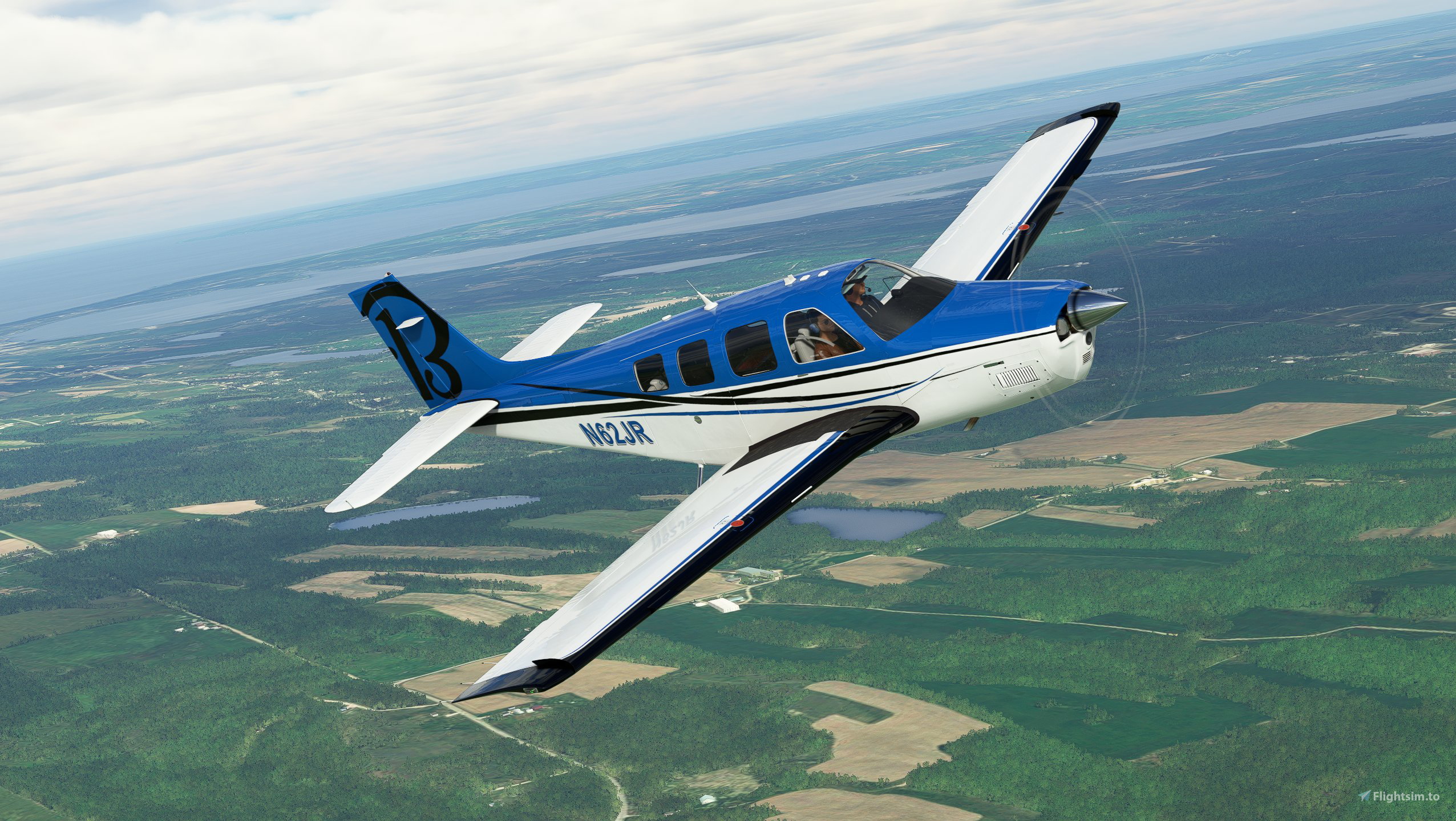 Bonanza Modern Blue / N62JR for Microsoft Flight Simulator | MSFS