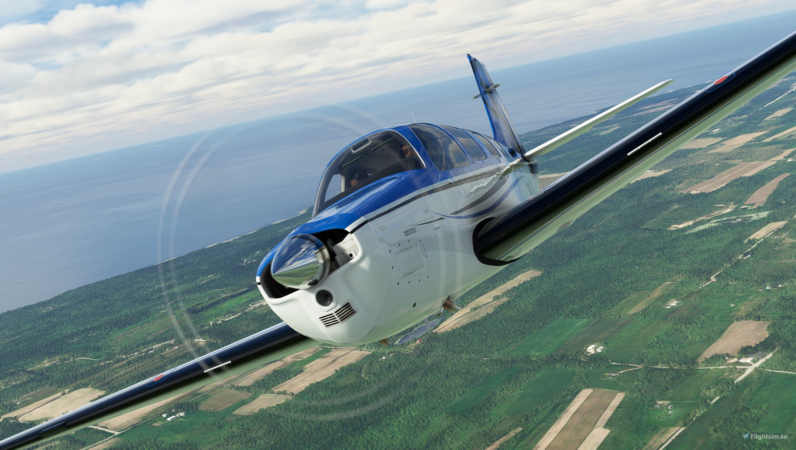 Bonanza Modern Blue / N62JR for Microsoft Flight Simulator | MSFS