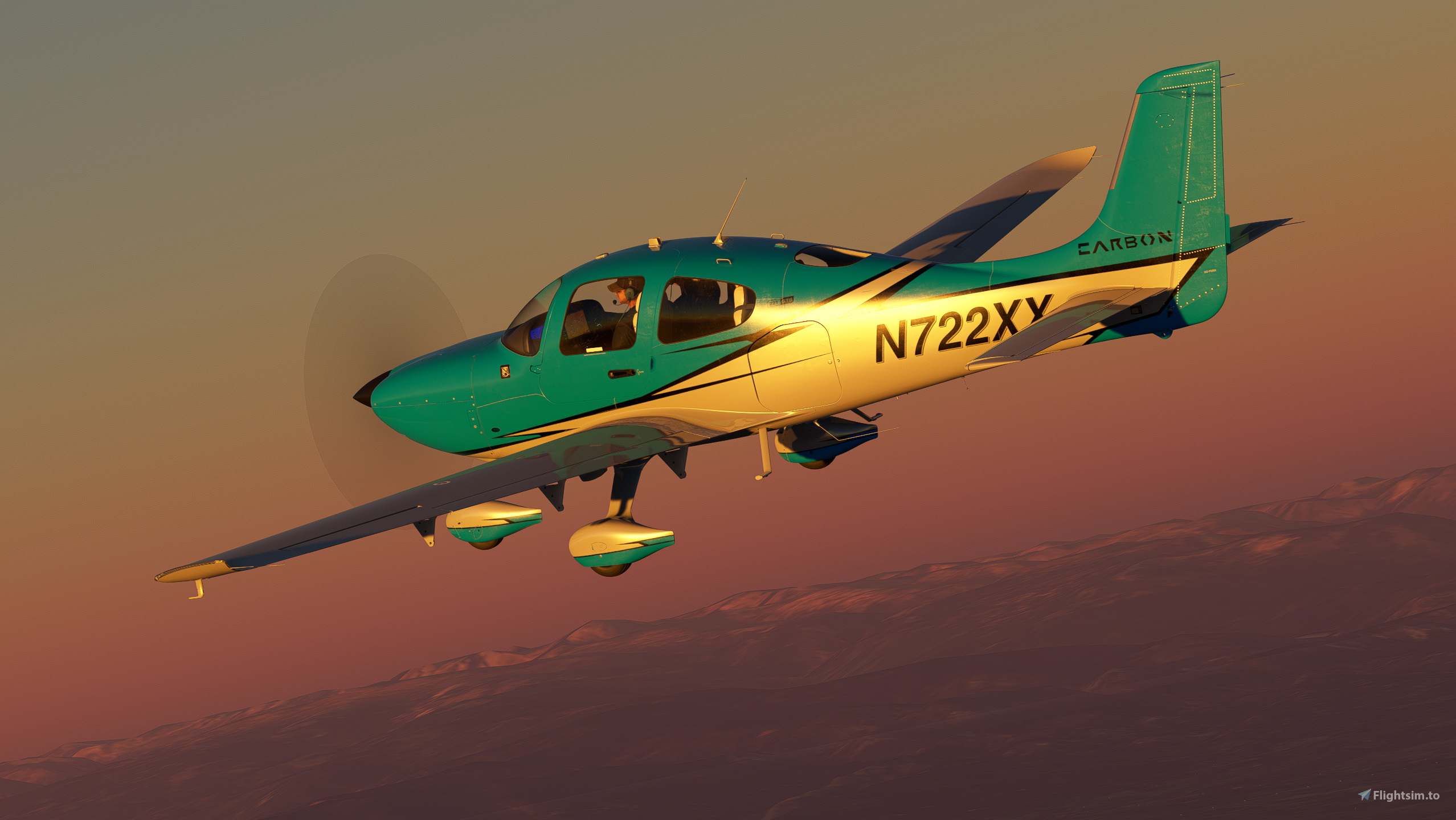 Cirrus SR22T G6 | Monarch Blue — 2020 Carbon | N722XX (8K) para ...