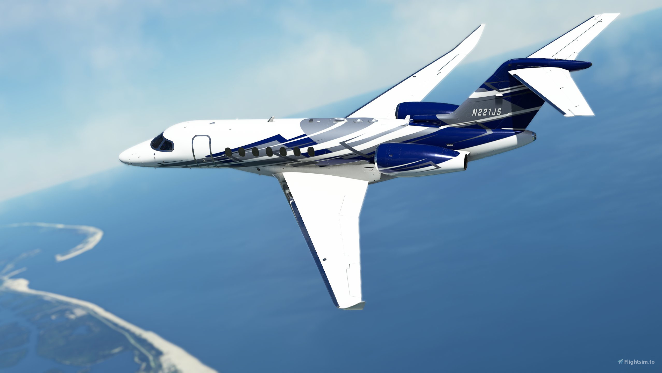 Citation Longitude N221JS for Microsoft Flight Simulator | MSFS