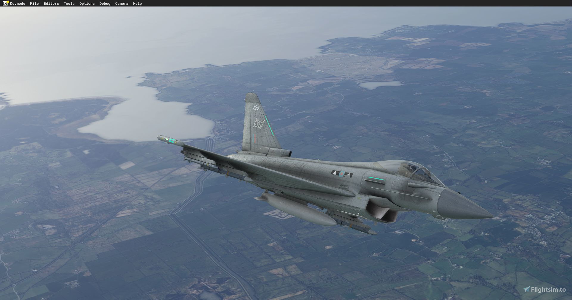 CJ Simulations Eurofighter Typhoon FGR.4 | RAF 2 SQN Markings Livery ZK425 (8K Resolution) pro ...