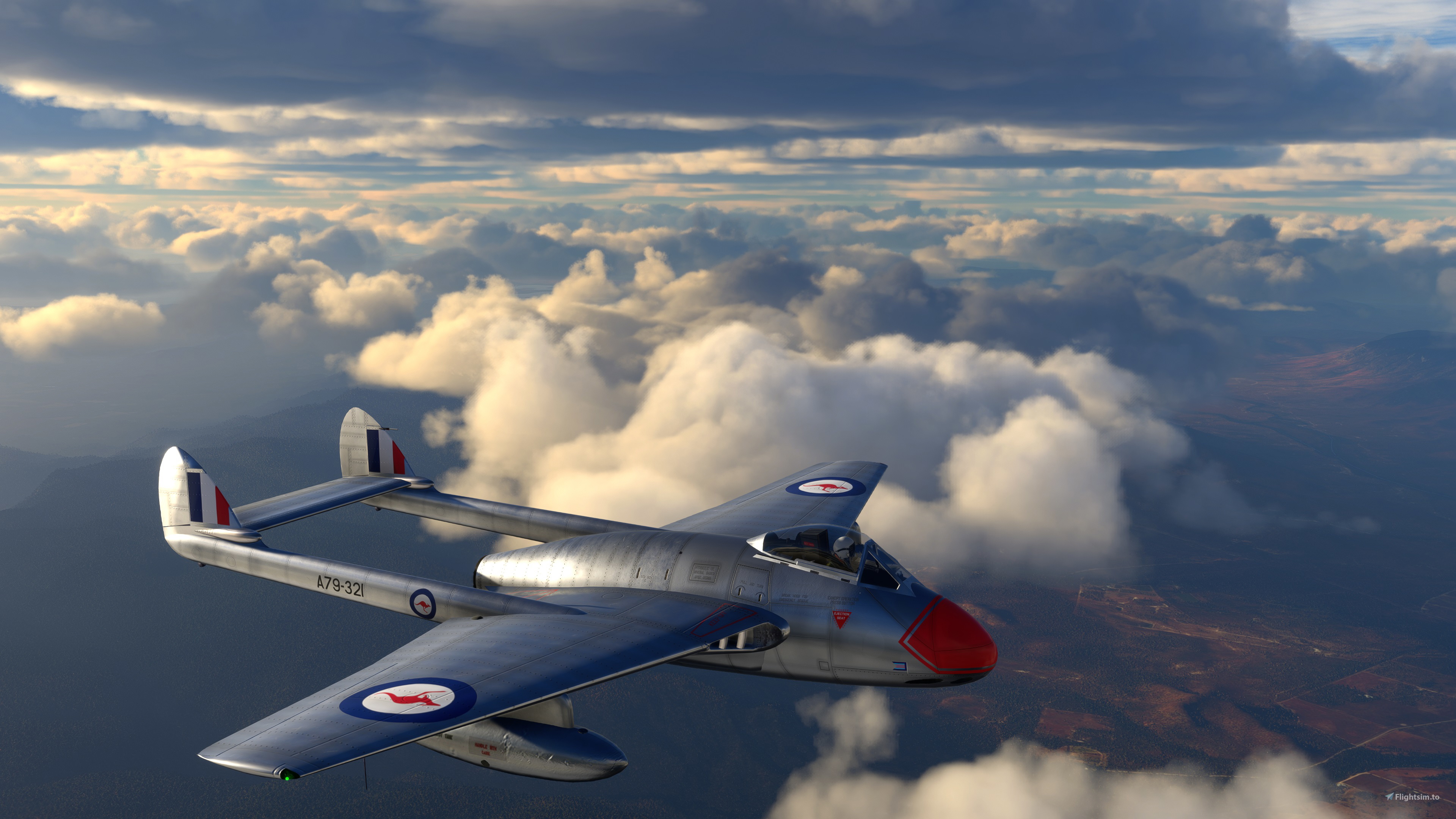 de Havilland DH-100 Vampire RAAF A79-321 pour Microsoft Flight ...