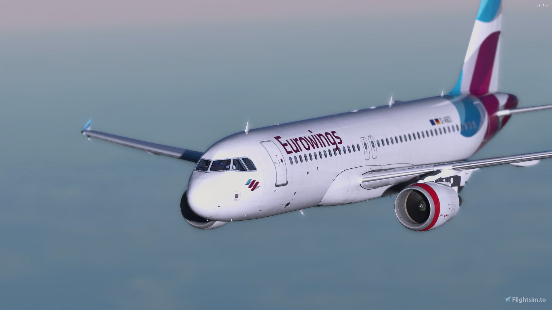 Fenix A320 | Eurowings D-ABZI [w/Cabin] for Microsoft Flight Simulator | MSFS