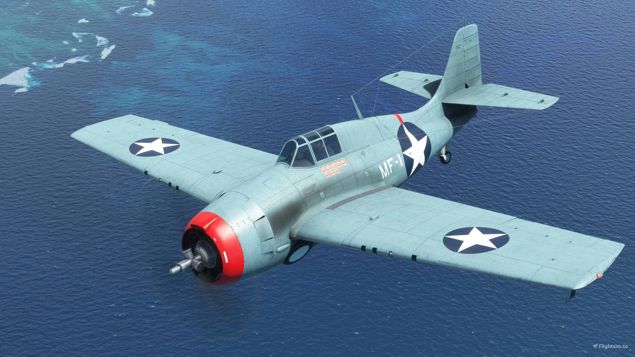 Grumman F4F-4 Wildcat VMF-224 #1 Major Robert Galer for Microsoft ...