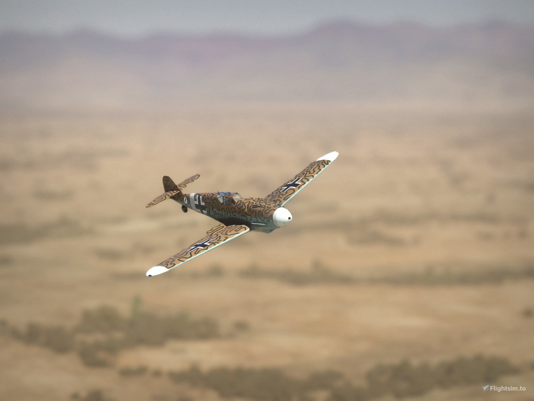 Messerschmitt Bf-109G-2 JG77 Black 2 for Microsoft Flight Simulator | MSFS