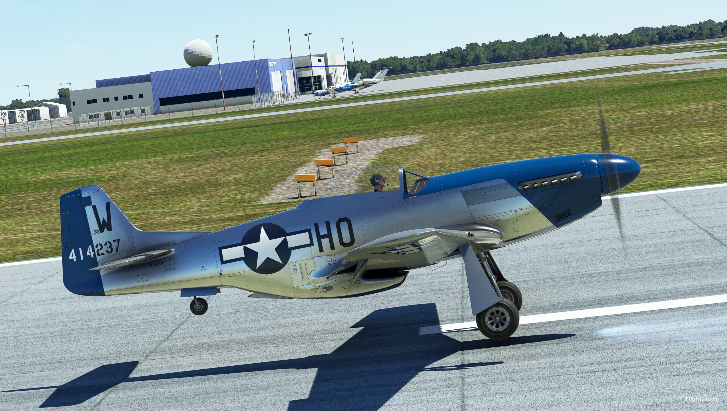 P 51d Mustang Moonbeam Mcswine N51vl For Microsoft Flight Simulator 4055