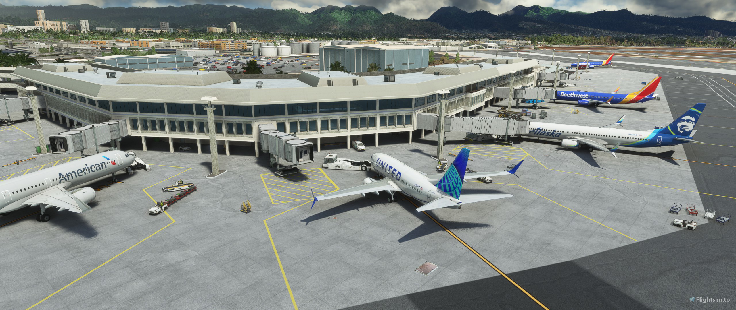PHNL Daniel K. Inouye International Airport, Honolulu for Microsoft Flight Simulator | MSFS