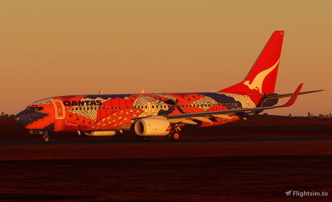 PMDG 737-800 Qantas - VH-VXB Yananyi Dreaming (2 Pack) for Microsoft ...