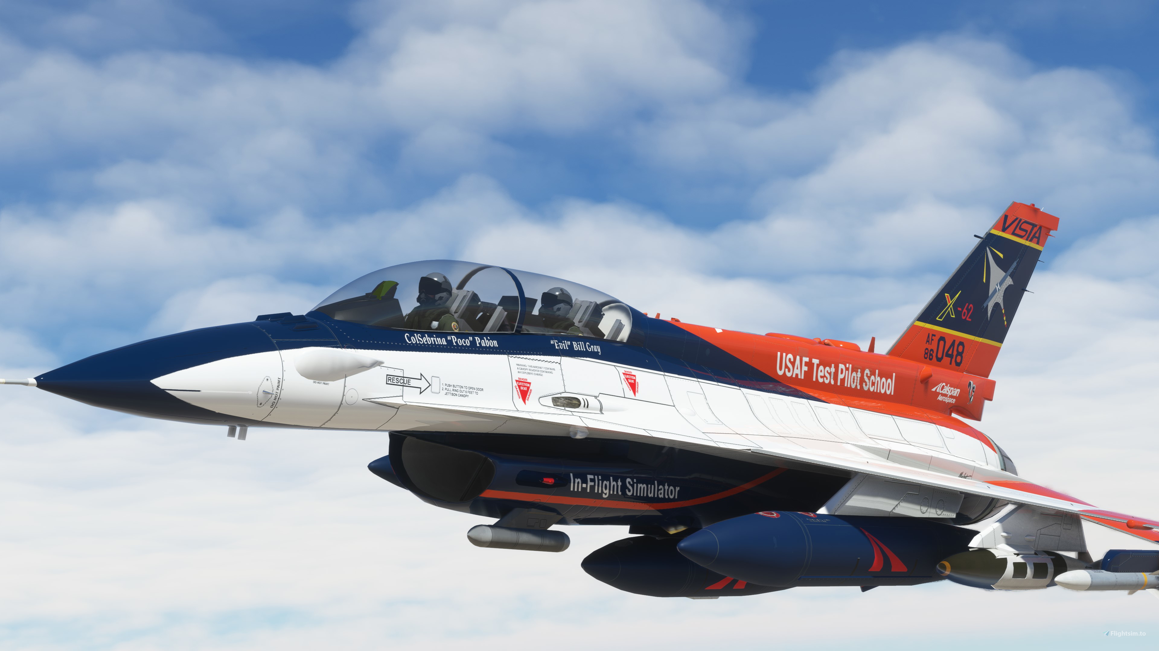 SC Designs F-16D-Vista Test Pilots for Microsoft Flight Simulator | MSFS